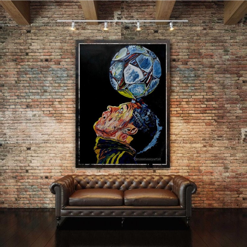 CRISTIANO RONALDO PORTRAIT Original Oil Painting of Football Legend ...