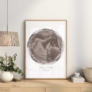 Personalised Baby Scan Print: Ultrasound Photo Keepsake - Etsy UK