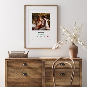 Custom Album Cover Print | Valentines Day |music Print | Our Song ...