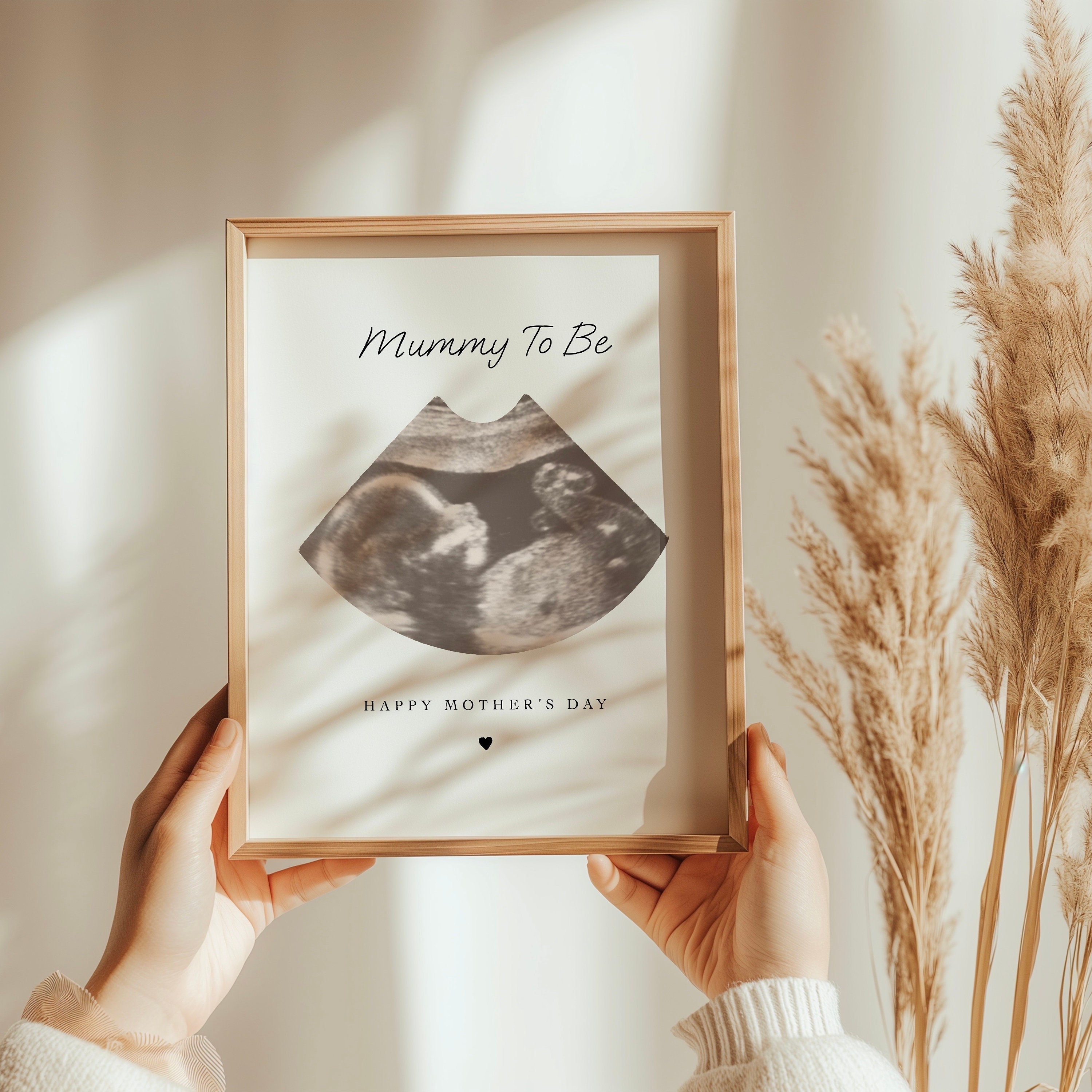 Baby Scan Frame Baby - Ultrasound Sonogram 12 & 20 Week Pregnancy Scan ...