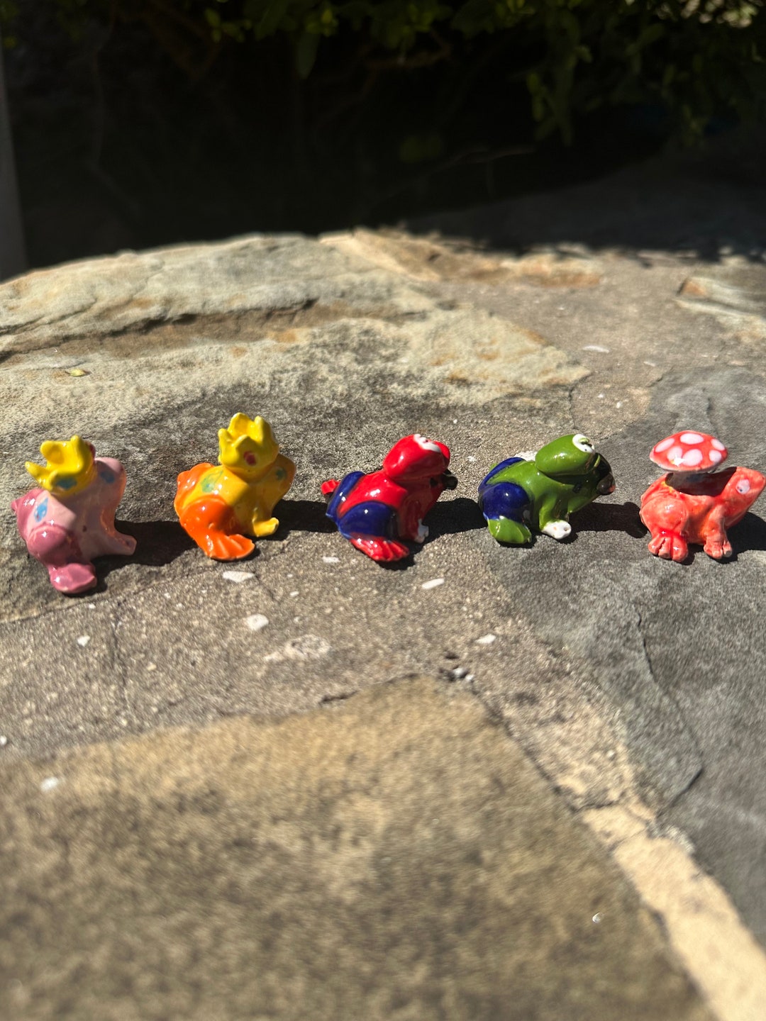 Pocket Frogs,super Mario Frogs, Toad, Mushroom Frog, Princess Peach ...