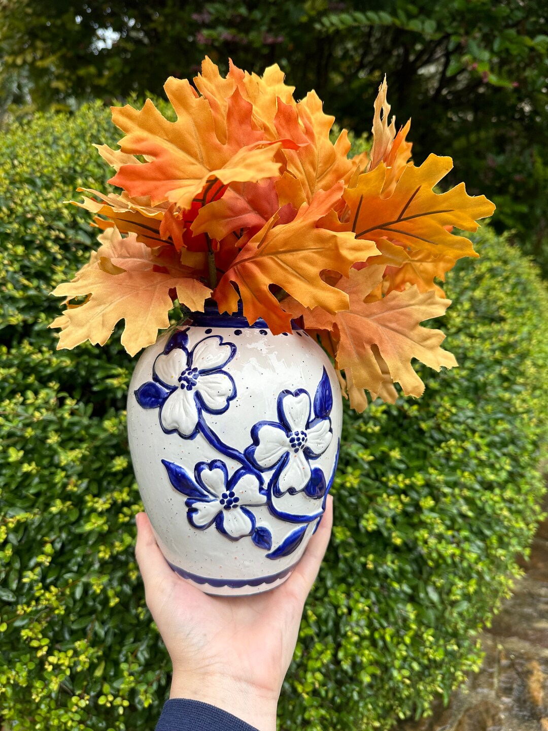 Super Mario Bros Vase, Blue and White Vase, Mario Decor, Mario Merch ...