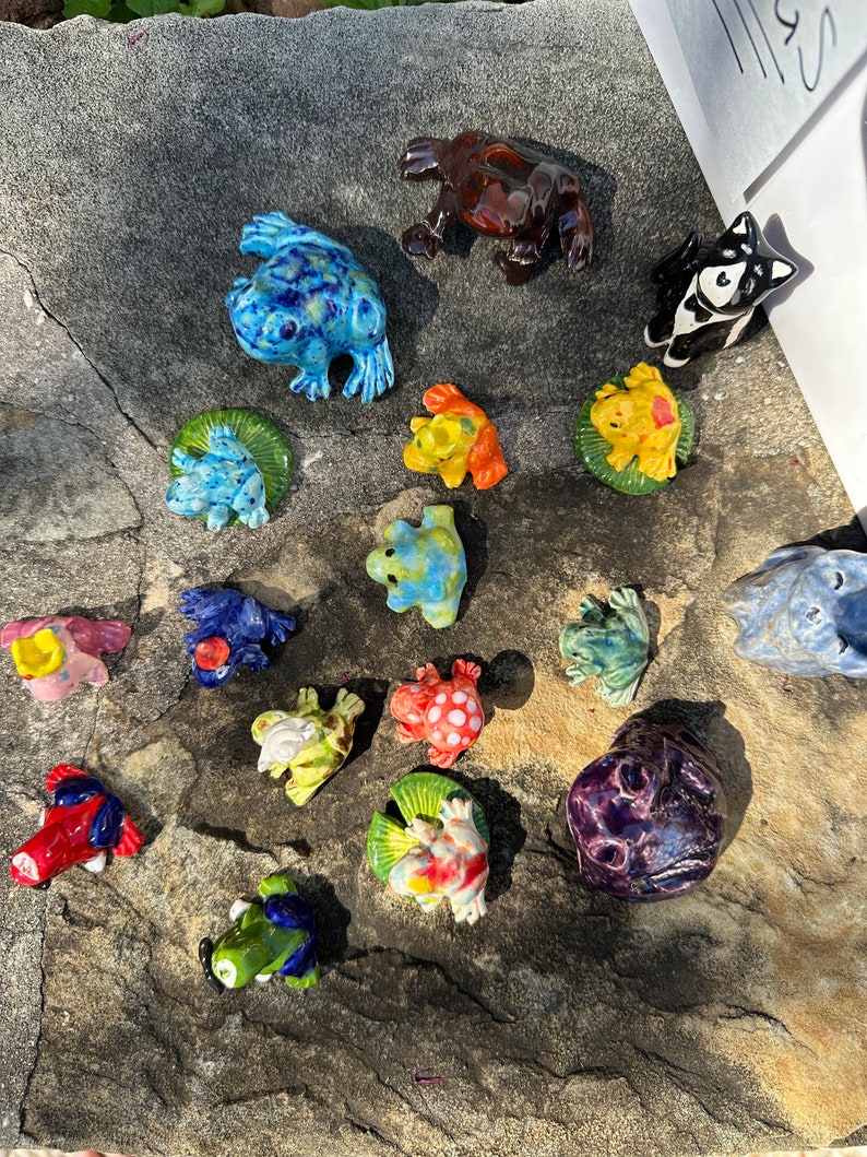 Pocket Frogs,super Mario Frogs, Toad, Mushroom Frog, Princess Peach ...