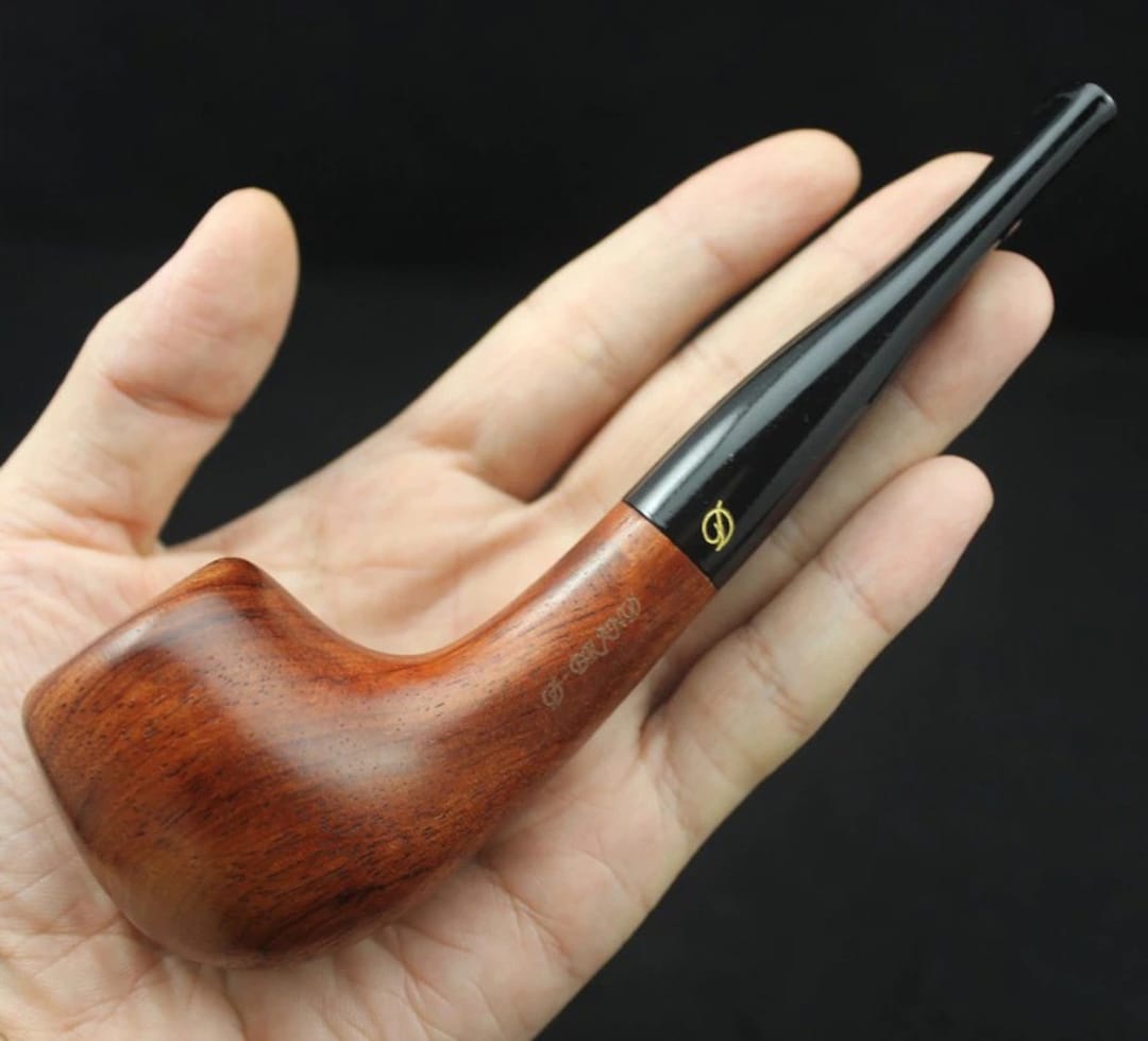 Handmade Rosewood Tobacco Smoking Red Pipe Free Tools Gift for Father's ...