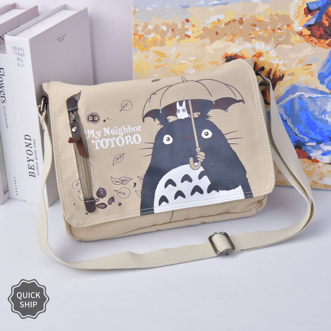 Japanese Totoro Canvas Tote Bagcartoon Eco Shoulder TOTORO - Etsy