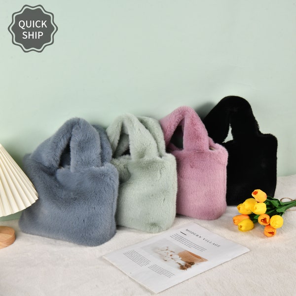 Fuzzy Tote Bag - Etsy