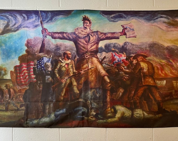 Print 18x12" - John Brown - Tragic Prelude Revisited - Bleeding Kansas ...