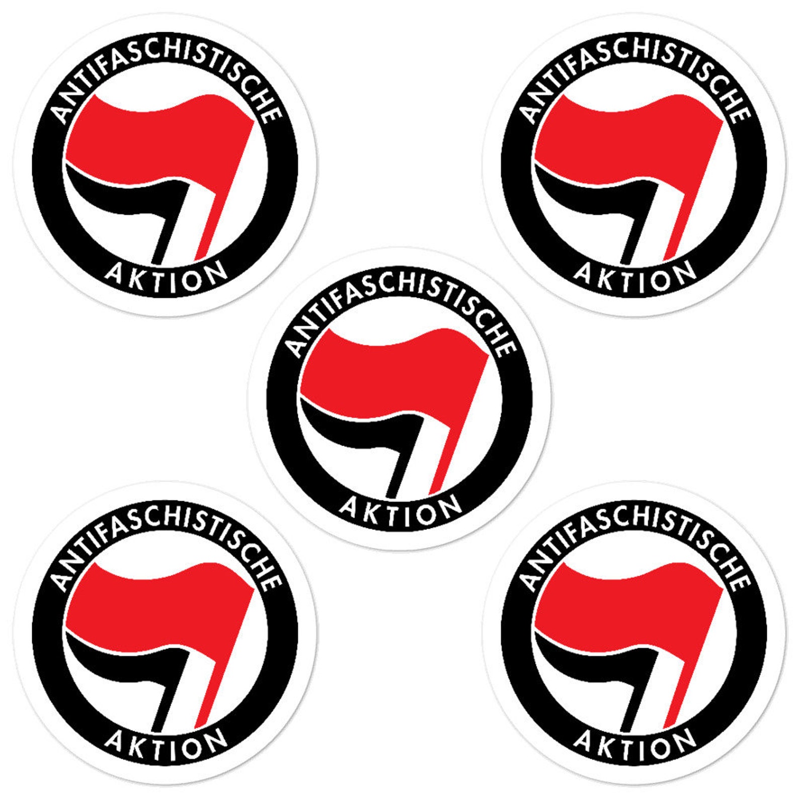 Antifa Sticker Antifascist Action | Etsy