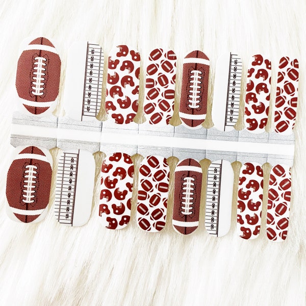 Football Nail Decals - Etsy