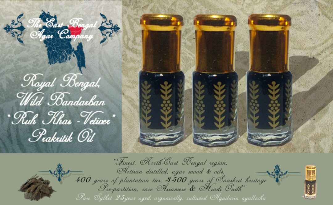 Ruh Khas - Green Vetiver, Royal Bengal - Bandarban Prakritik Oil - Etsy