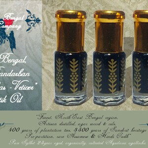 Ruh Khas - Green Vetiver, Royal Bengal - Bandarban Prakritik Oil - Etsy