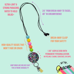 Fall Teacher Lanyard - Personalized Lanyard for Keys or ID Badge ...