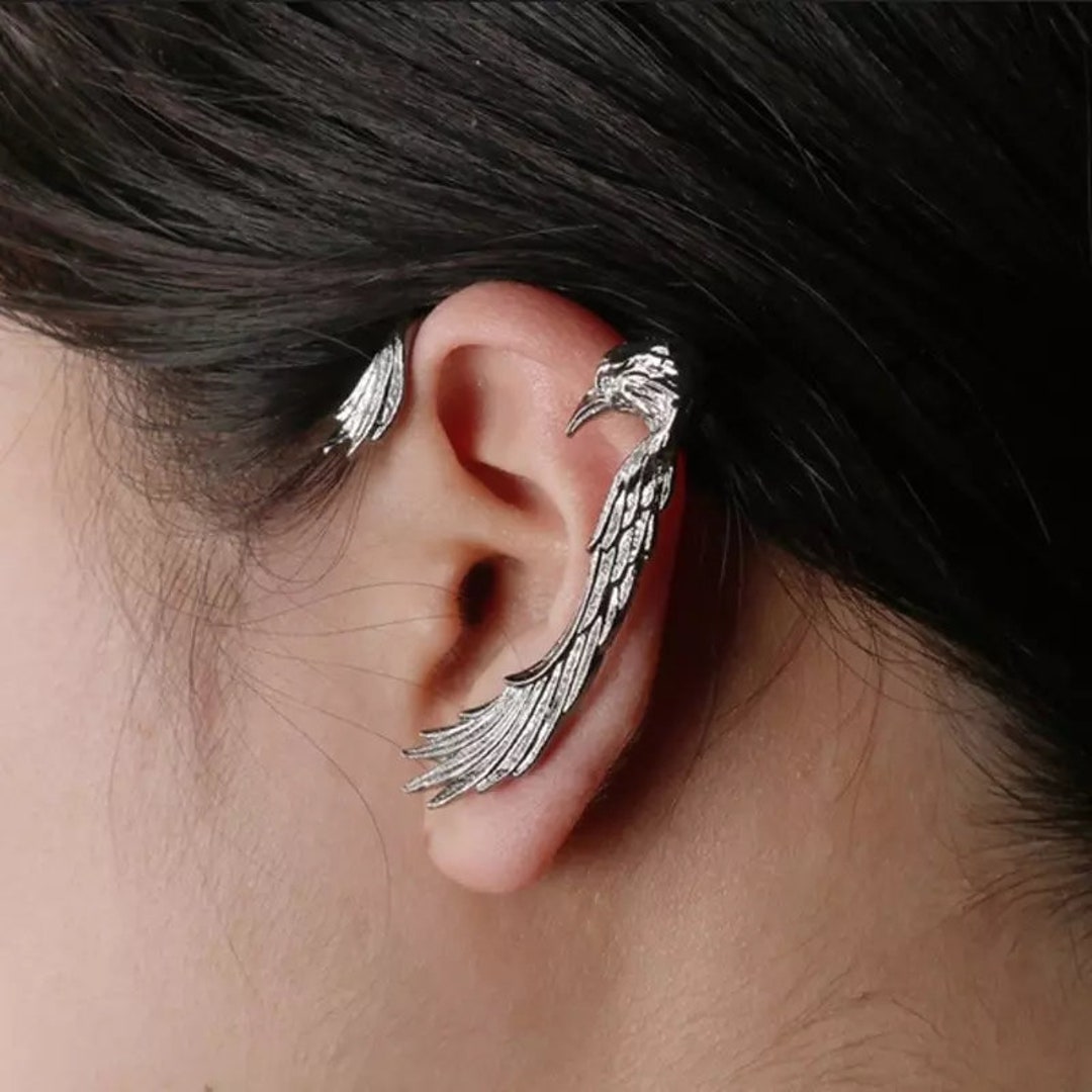Gothic Crow Bird Shape Ear Cuff Warp Earring - Etsy