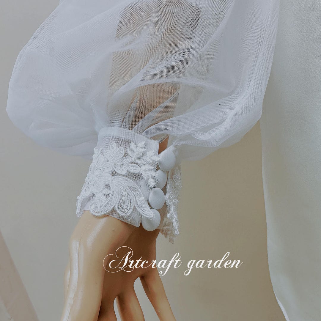 Custom Boho Puff Wedding Sleeves,detachable Wedding Sleeves With ...