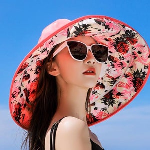 1pcs 4 Color 55-60cm Large Brim Cotton Oneside Flower Oneside Slid ...