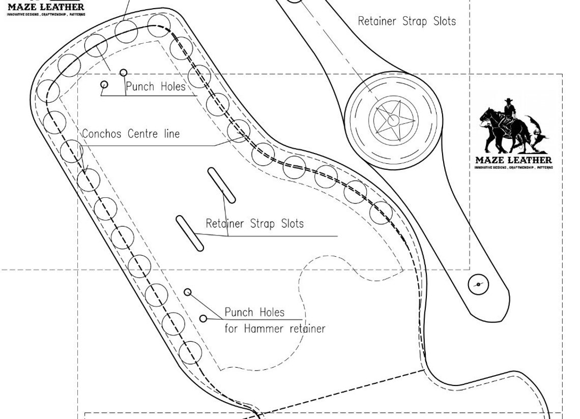 Fast Draw Western Holster Pattern digital file in pdf - Etsy France