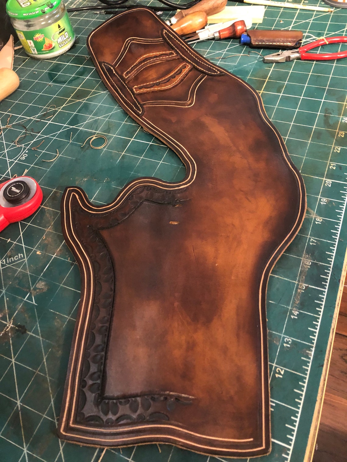 Western 7 1/2 revolver Holster pattern in pdf format | Etsy