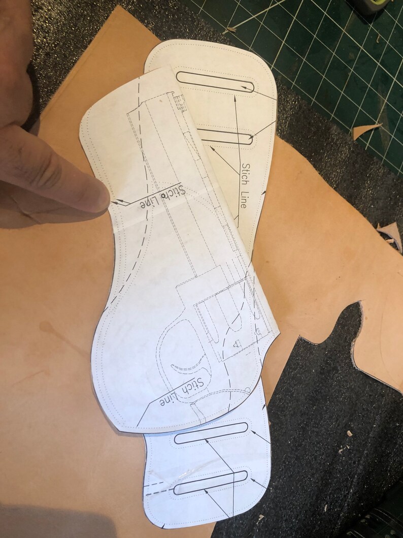 Magnum S&W Revolver Saddle Holster Pattern Digital in Pdf - Etsy