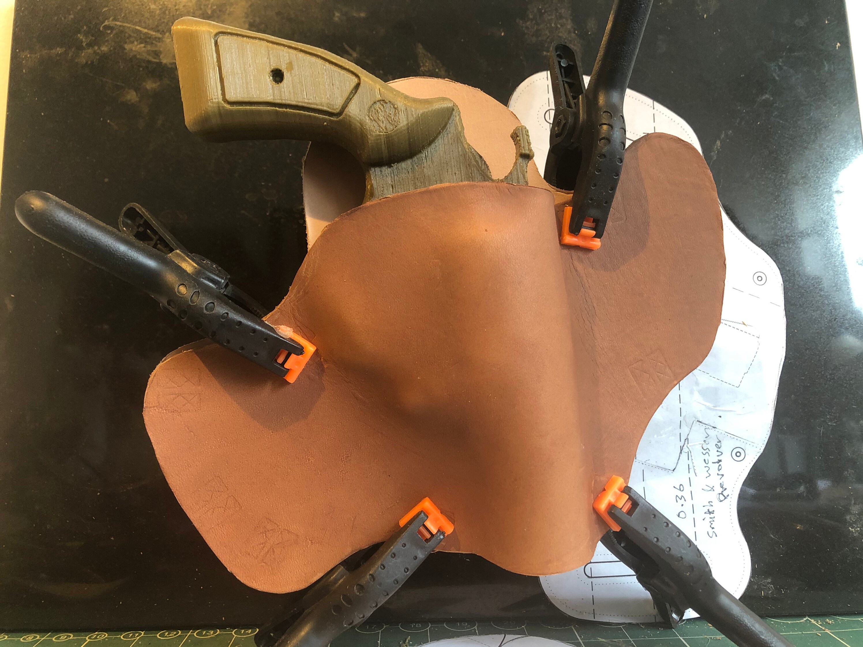 Colt Python .357 Saddle Holster Pattern-pancake Digital in | Etsy