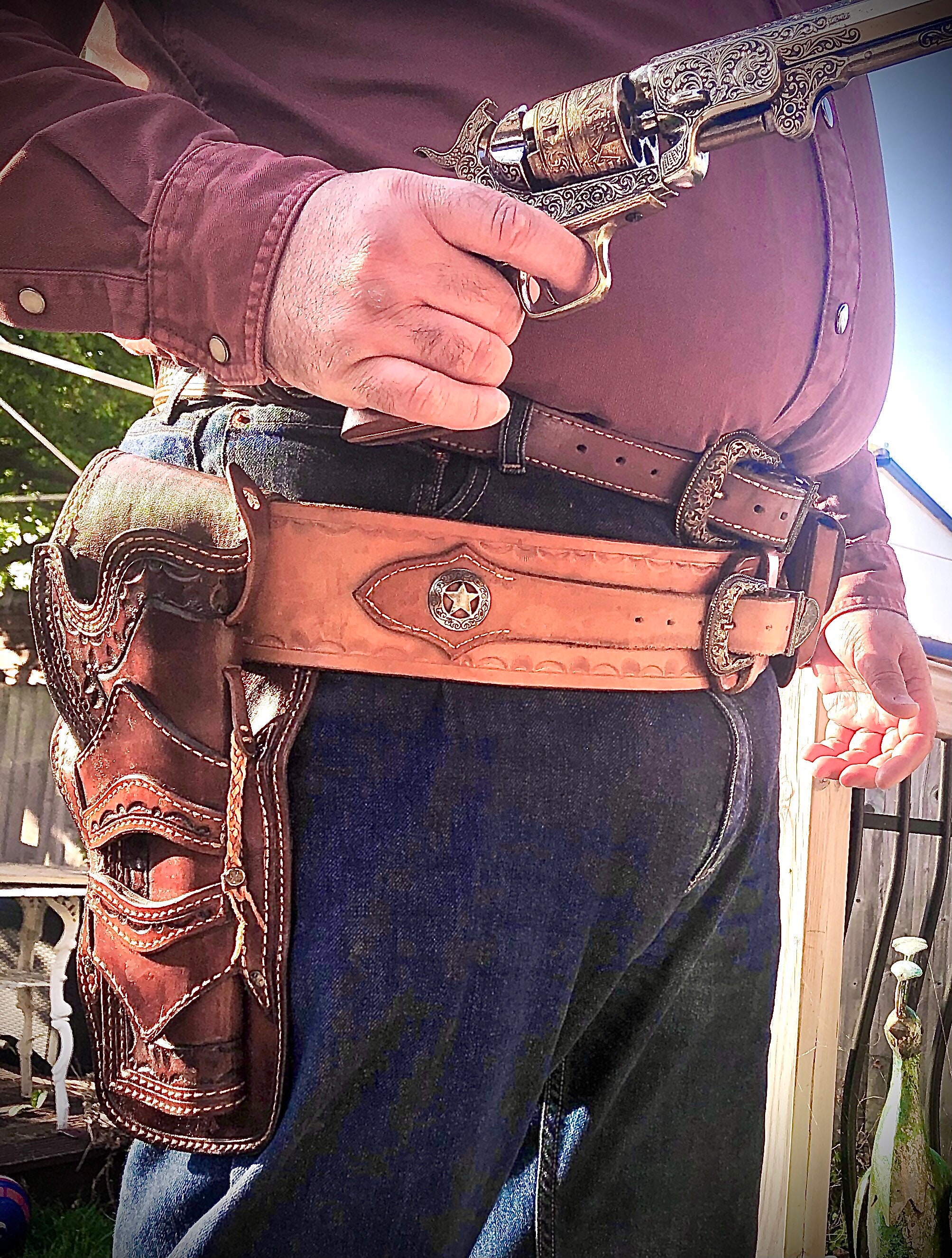 Western 7 1/2 Revolver Holster Pattern in Pdf Format - Etsy UK