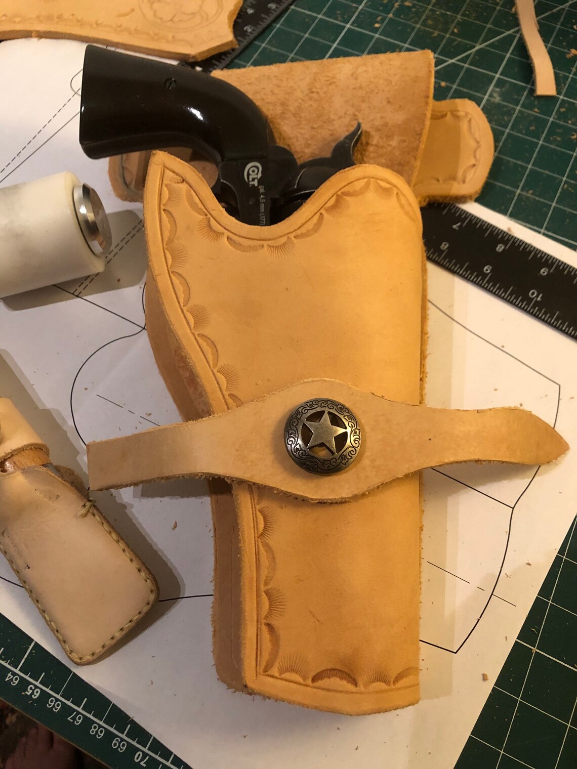 Western Holster Pattern Digital Pdf Format Etsy UK