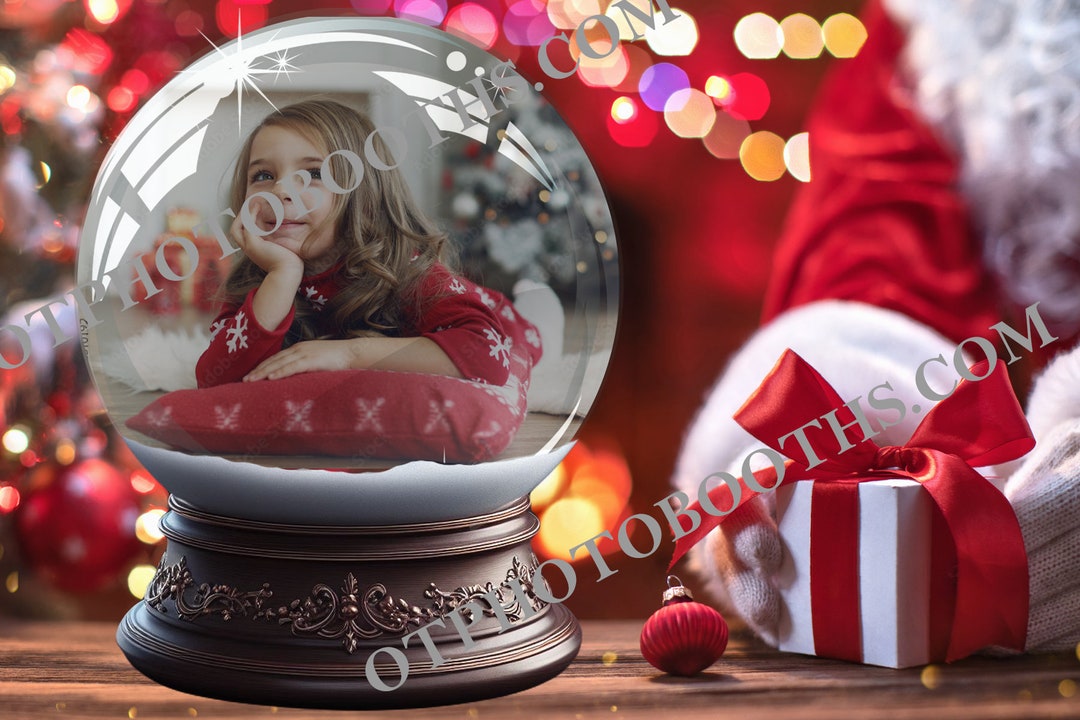 Santa Snow Globe Overlay Download - Holiday Snow Globe - Snow Globe ...