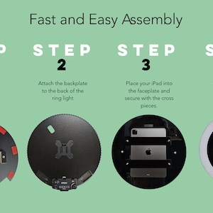 DIY Ring Light iPad Photo Booth Kit for Neewer Light - Black / (ipad ...