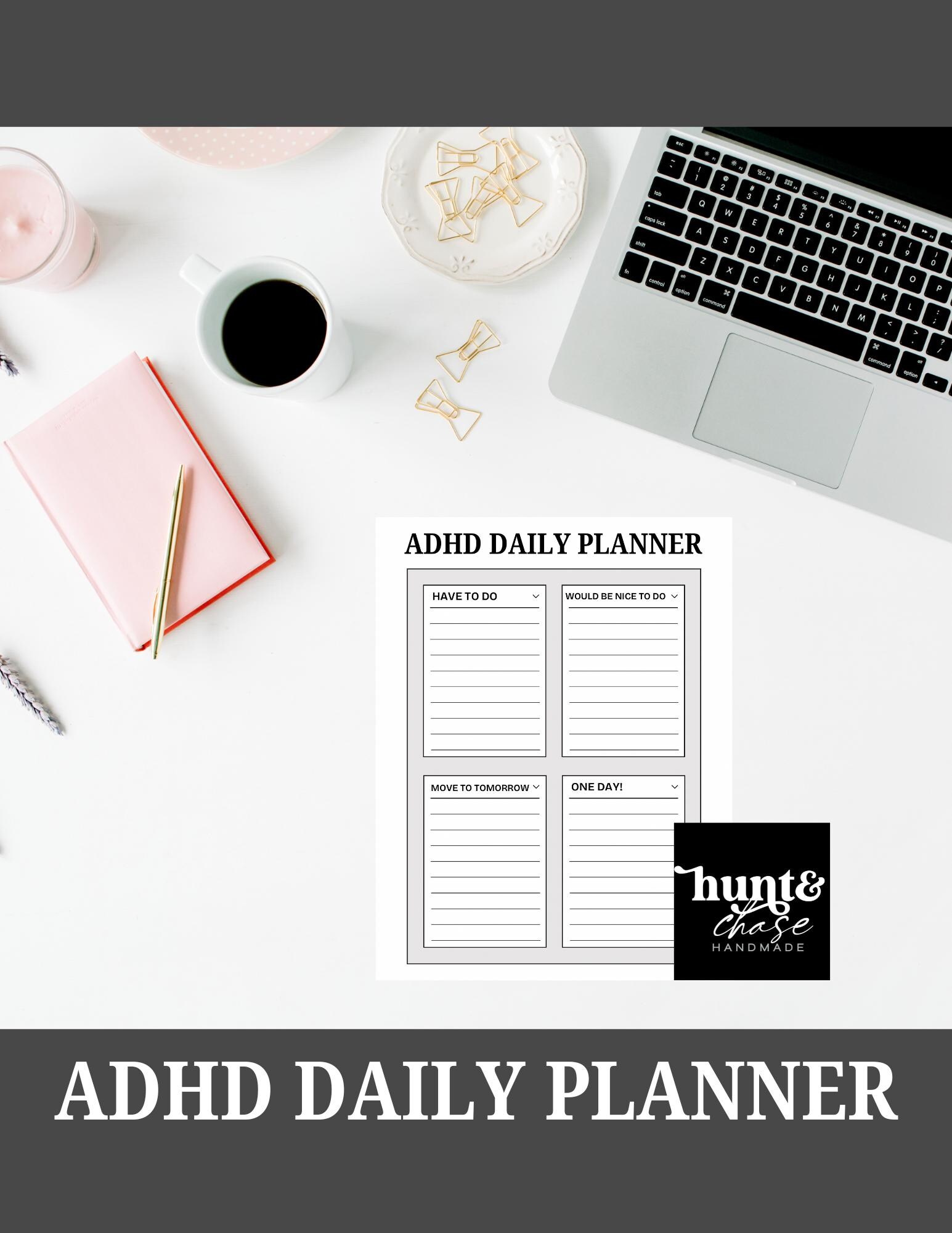 ADHD Daily Planner - Printable PDF (digital Download) - Etsy