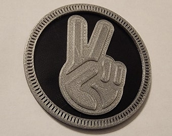 Peace Sign Medallion - Etsy