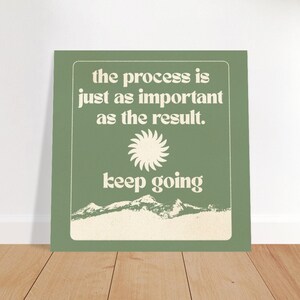 The Process is Just as Important as the Result – Quote Print | Vibrant ...
