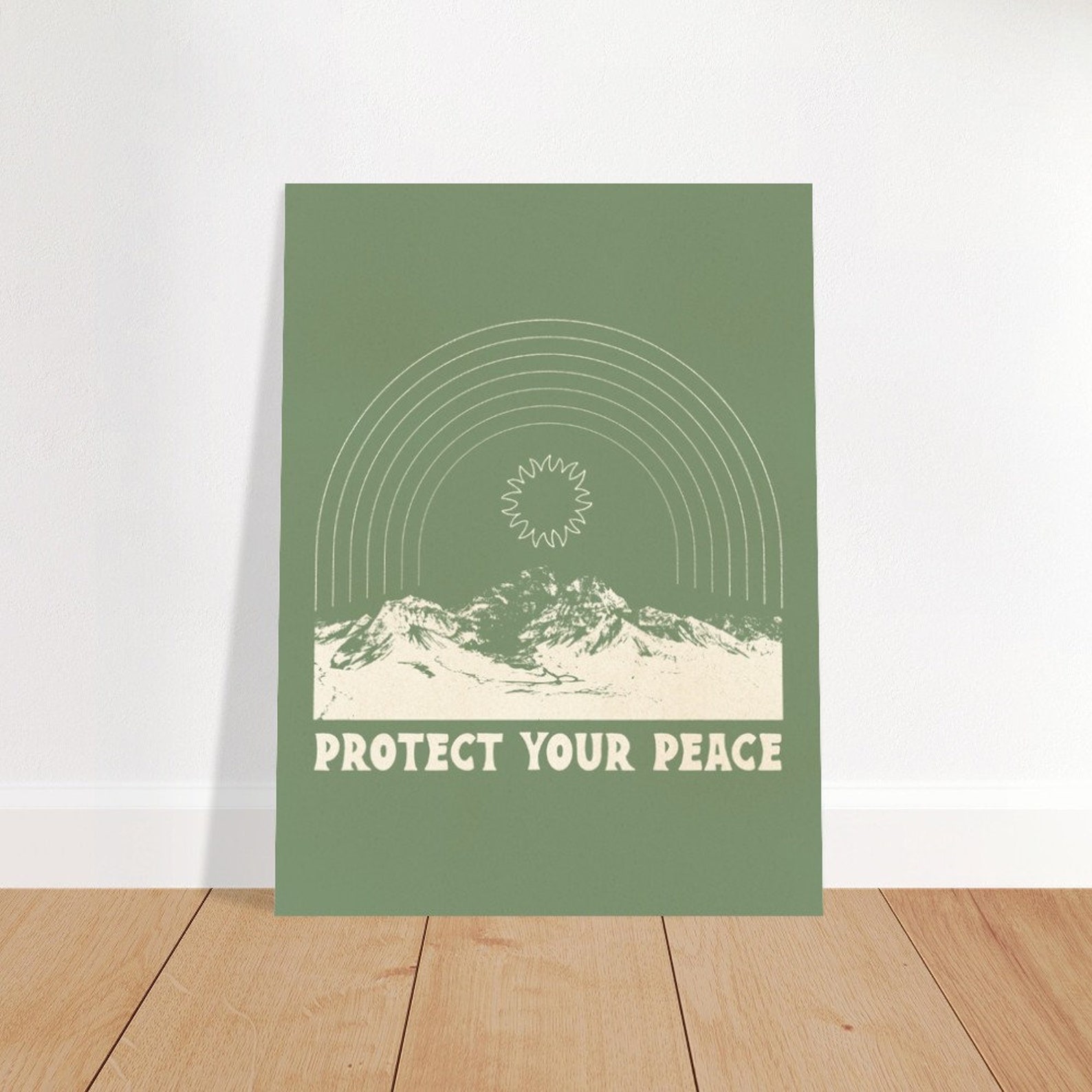 Protect Your Peace – Quote Print –minimalist Spiritual Home Decor Art ...