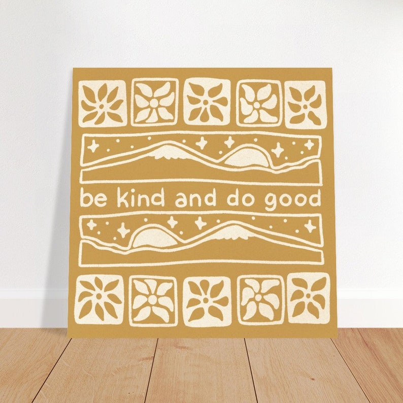 Be Kind and Do Good – Quote Print | Earthy Spiritual Home Decor Art ...