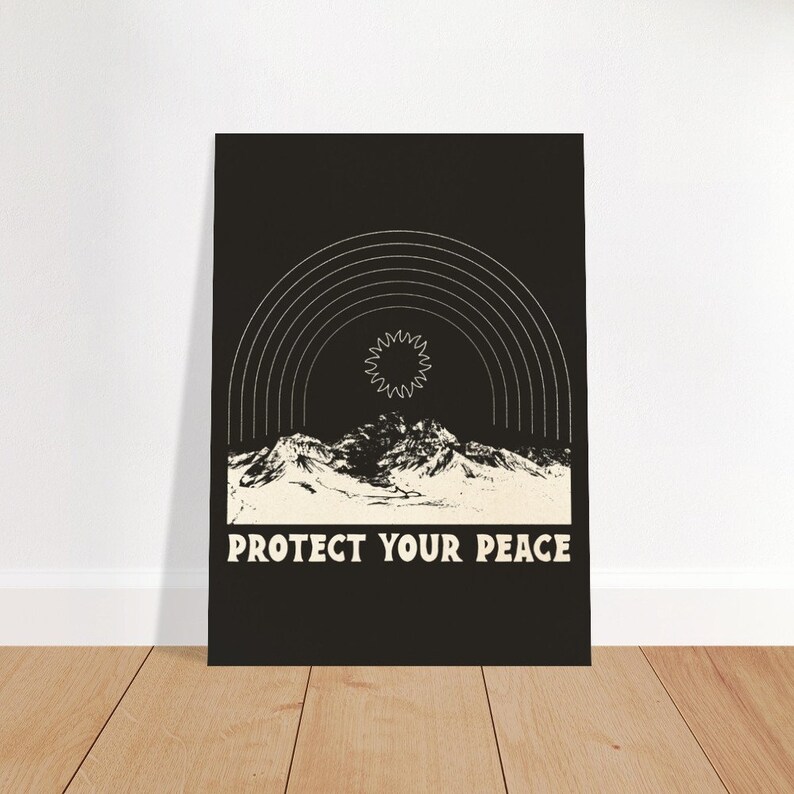 Protect Your Peace – Quote Print –minimalist Spiritual Home Decor Art ...