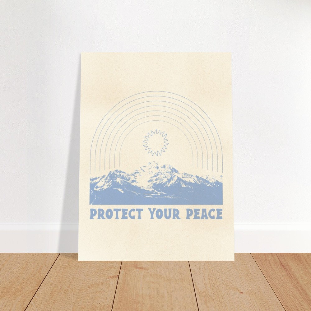 Protect Your Peace – Quote Print –minimalist Spiritual Home Decor Art ...