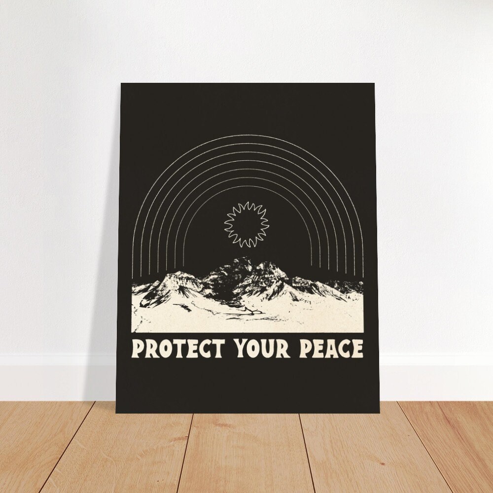 Protect Your Peace – Quote Print –minimalist Spiritual Home Decor Art ...