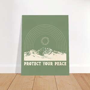 Protect Your Peace – Quote Print –minimalist Spiritual Home Decor Art ...
