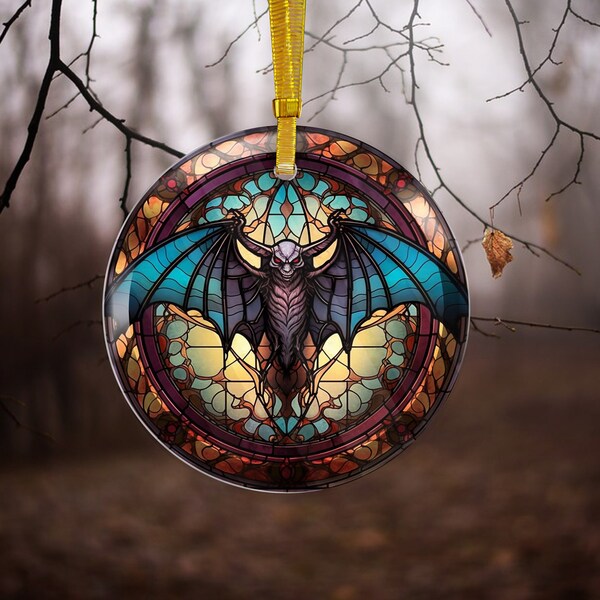 Halloween Glass Ornaments - Etsy