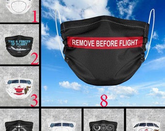 Pilot Face Mask - Etsy