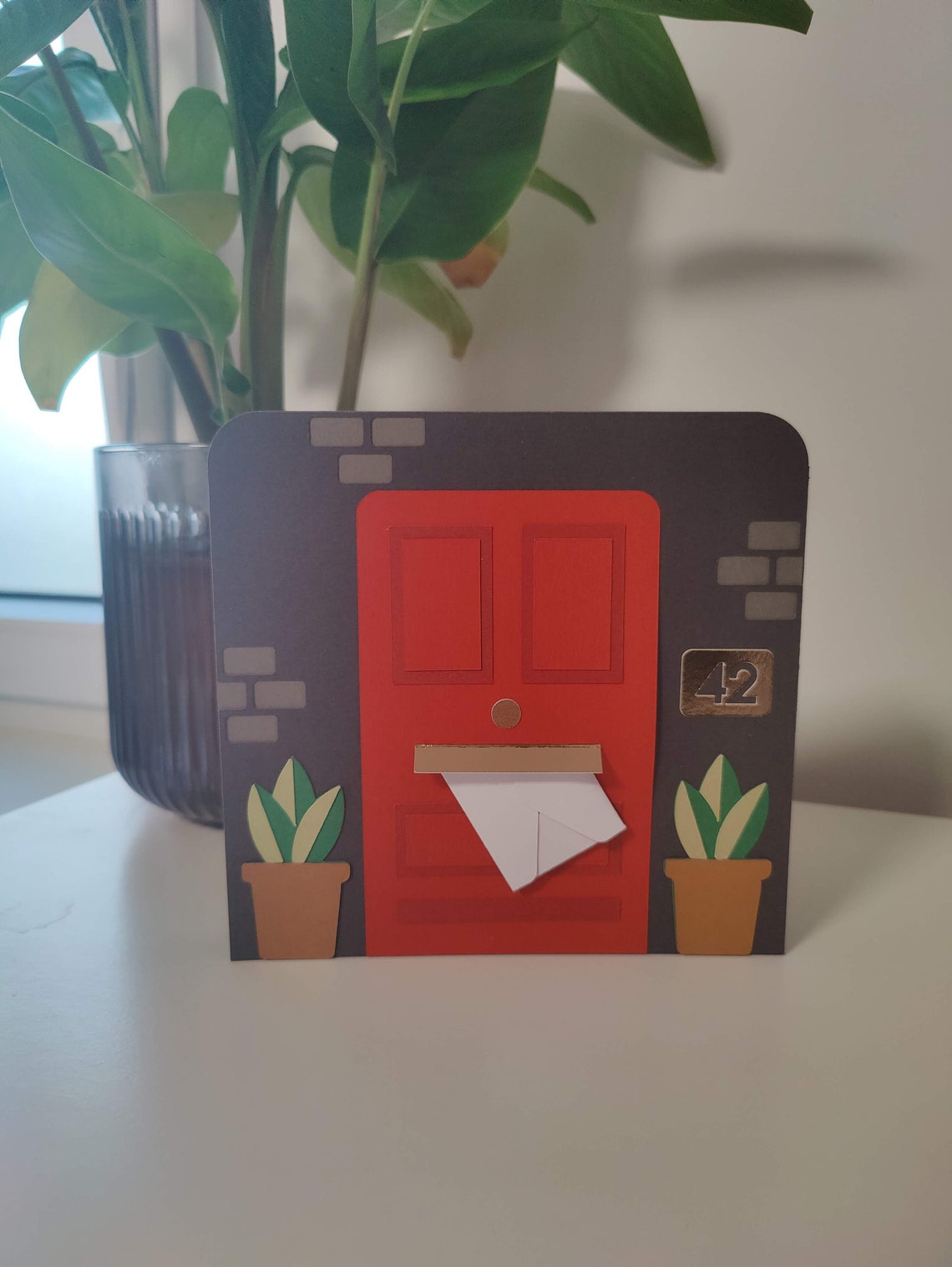 New Home Door Card 3D Papercut SVG Card Cut File Cricut DIY - Etsy