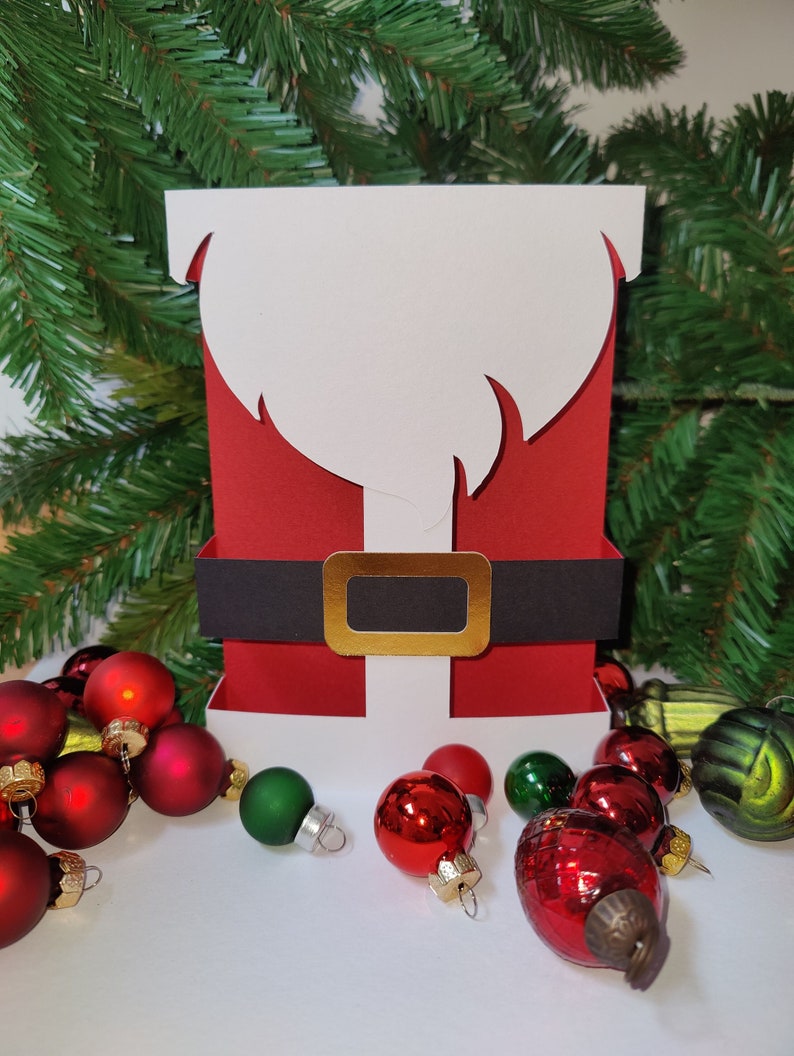 Santa Close up Card 3D Papercut SVG Card Cut File Cricut DIY - Etsy