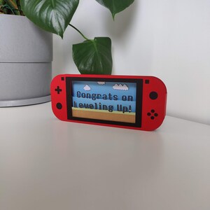 Game Console Level up Card | 3D Papercut SVG Card Cut File | Cricut DIY ...