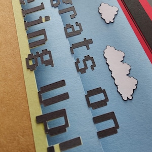 Game Console Level up Card | 3D Papercut SVG Card Cut File | Cricut DIY ...