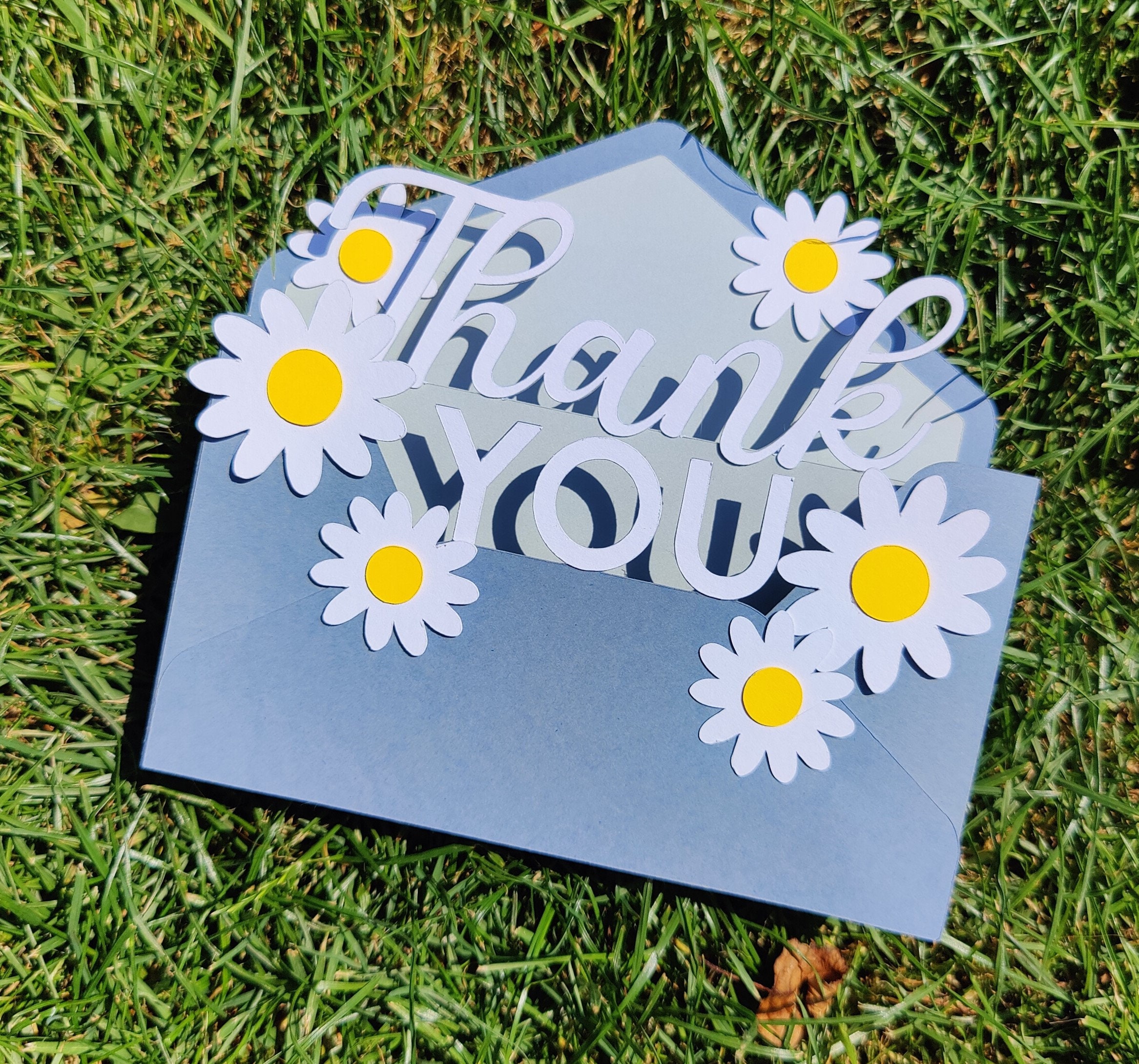 Thank You Box Card 3D Papercut SVG Card Cut File Cricut - Etsy