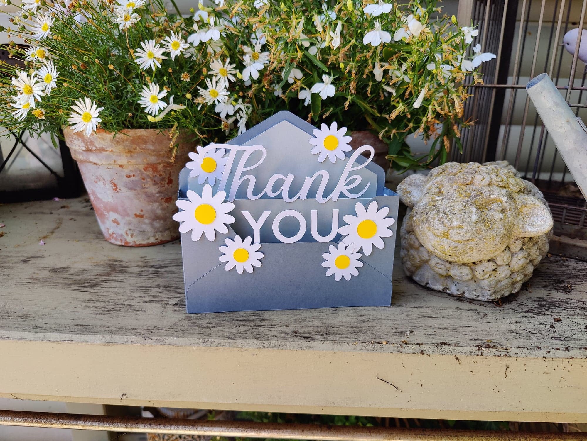 Thank You Box Card 3D Papercut SVG Card Cut File Cricut - Etsy