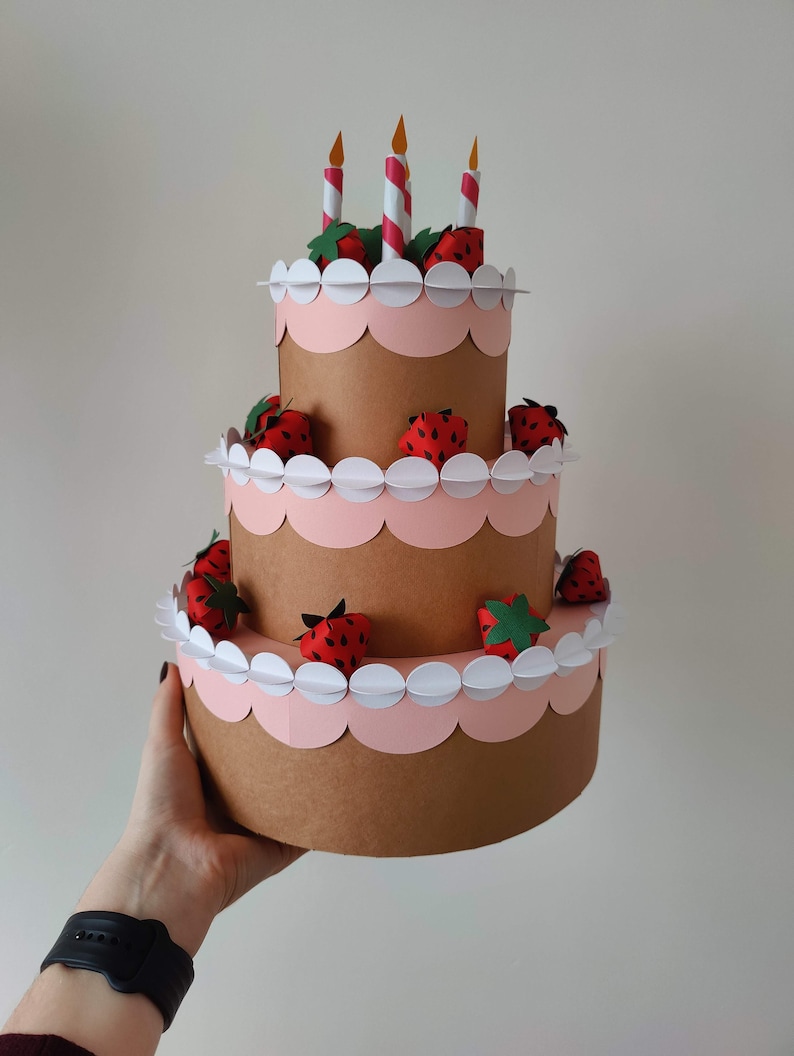 Birthday Cake Box | 3D Papercut SVG Box Cut File | Cricut DIY - Etsy