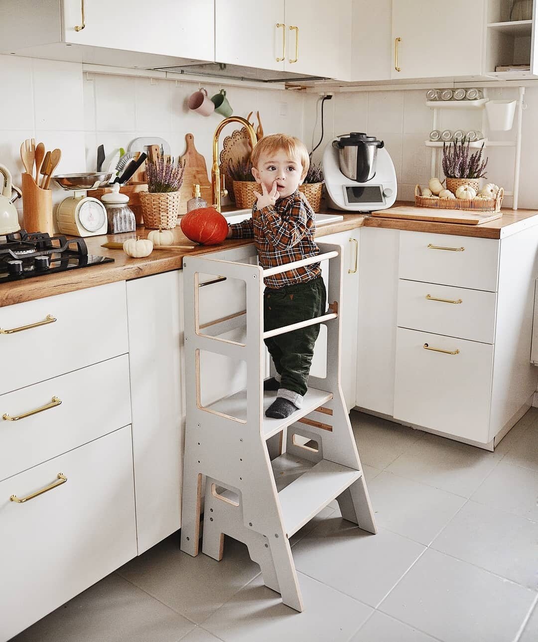 Montessori Tower Kitchen Kids Tower Helper for Kids Gift Gold Toddler ...