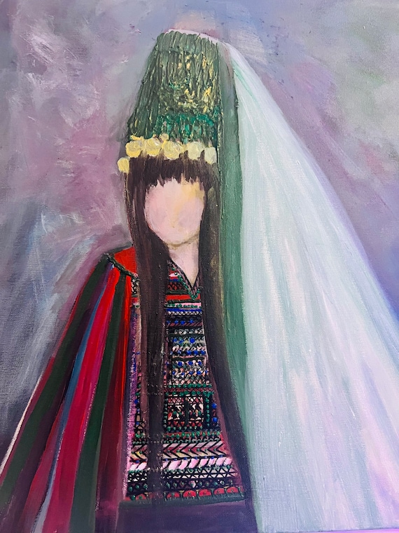 Palestinian Woman Painting