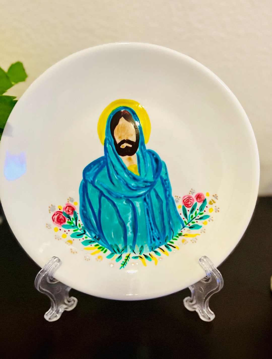 Decorative Ceramic Platehand Painted Ceramic Plate Bible Verse Gift ...