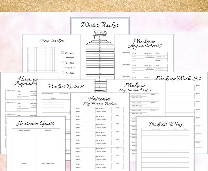 Beauty Planner Skin Care Planner Skin Care Journal Beauty - Etsy