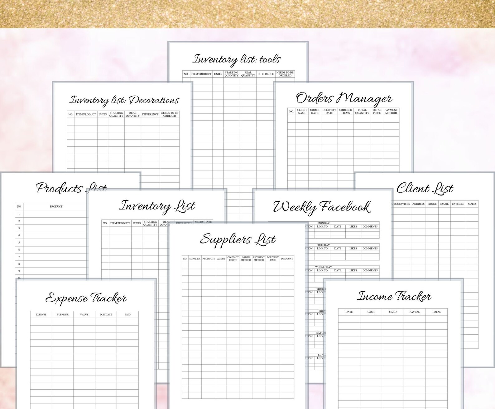 Bakery Business Planner, Cake and Bakery Business Planner, Financial ...